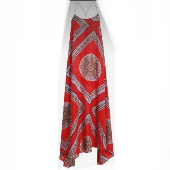 Zimmermann | Dresses | Zimmermann Zoe Scarf Hem Red Mandala Shoestring ...